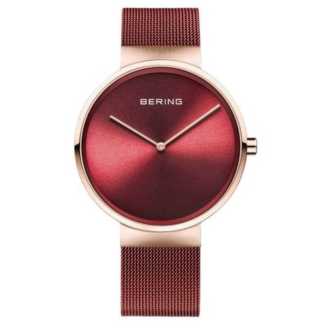 Bering Round Analog Red Dial Men Watch – 14539-363