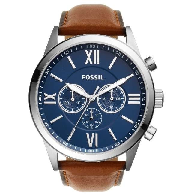 Fossil Round Blue Men Watch Bq2125 | TGTLuxe
