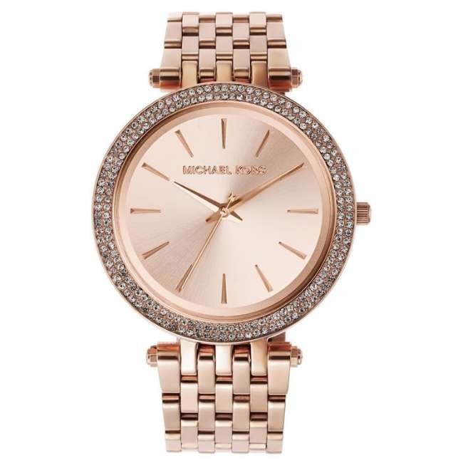 Michael Kors Round Rose Gold Women Watch Mk3192 - TGTLuxe