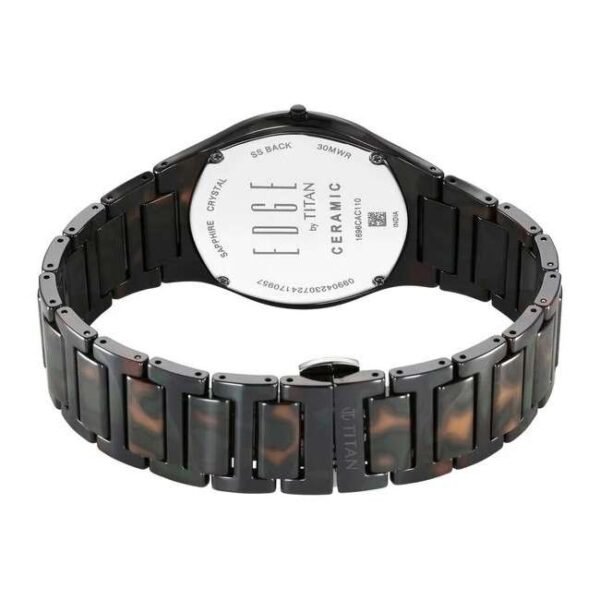 Titan Ceramic Camo Quartz Analog Green Dial Ceramic Strap Watch For Men ...